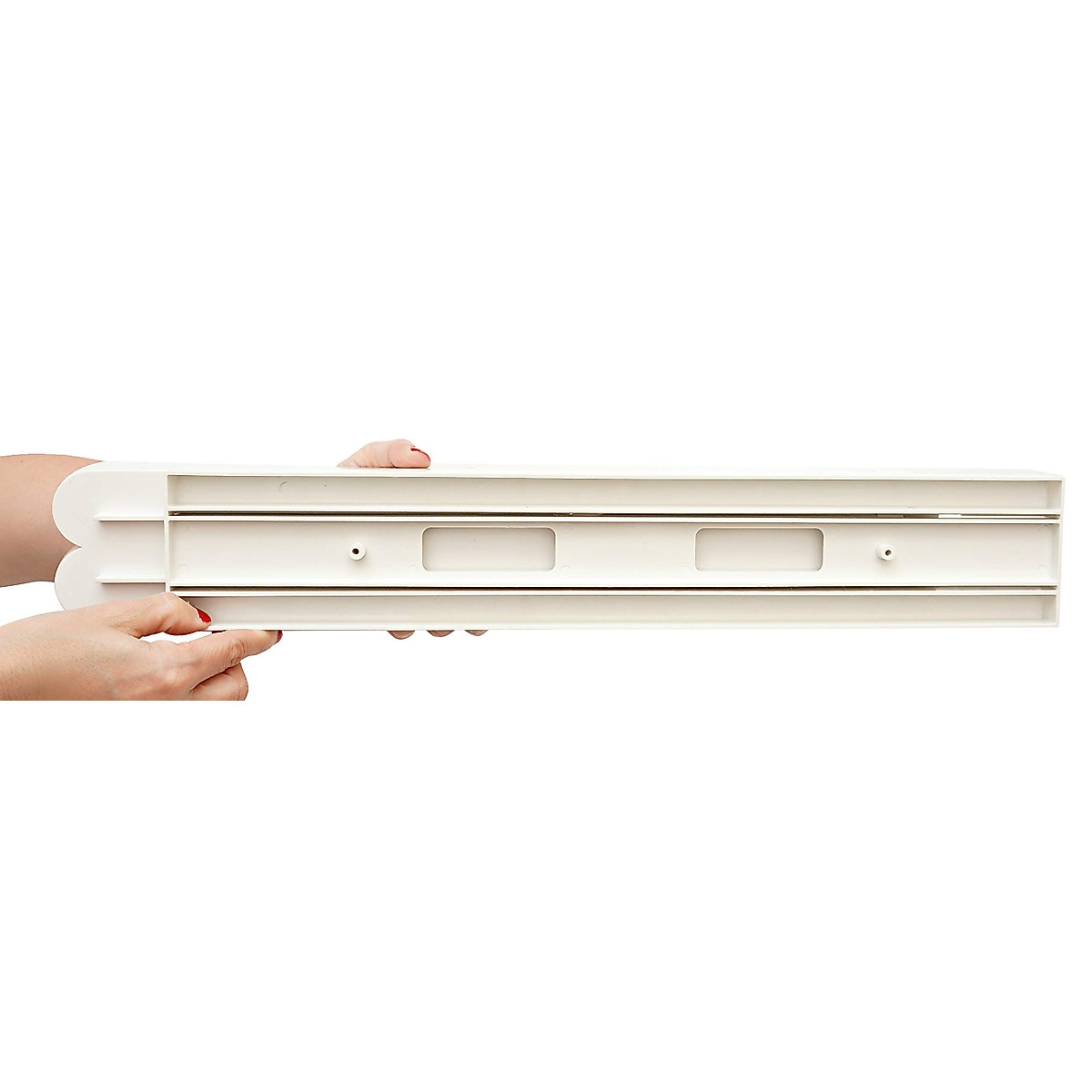 HOME-X Sliding Pot and Pan Lid Organizer, Cabinet and Drawer Storage for Kitchen Supplies, Cutting Boards Organizer-(19” L)