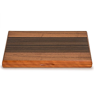 Yellow Mountain Imports Wooden Inlaid Backgammon Game Set, Pasadena - Classic Strategy Board Game Set with Acrylic Playing Pieces & Wooden Dice Cups, 15-inch Board