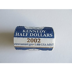 2002 P Kennedy Half Dollar Rolls From US Mint 20 Halves Coins