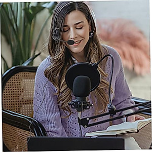 Vaguelly 3pcs Single Ear Headset Microphone Headset Laptop Headphones Telephone Headsets Office Over Ear Wired Live Headset Gaming Wired Headset Practical Headset Computer Headphone Dj Bass