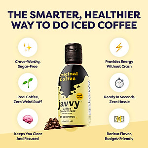 Javy Coffee 30X Cold Brew Coffee Concentrate, Perfect for Instant Iced Coffee, Cold Brewed Coffee and Hot Coffee