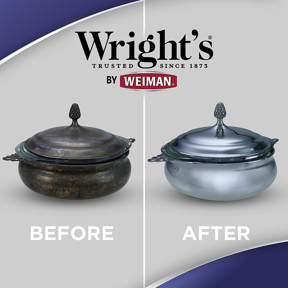 Wright's Silver Cleaner and Polish Cream - 8 Ounce with Polishing Cloth - Ammonia-Free - Gently Clean and Remove Tarnish without Scratching