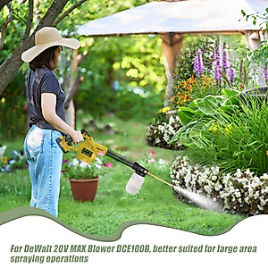 Dinftin Garden Dust Applicator – Diatomaceous Earth Powder Duster Sprayer for Plants and Gardens, Perfectly for DeWalt 20V MAX Blower DCE100B（Machine not Included）
