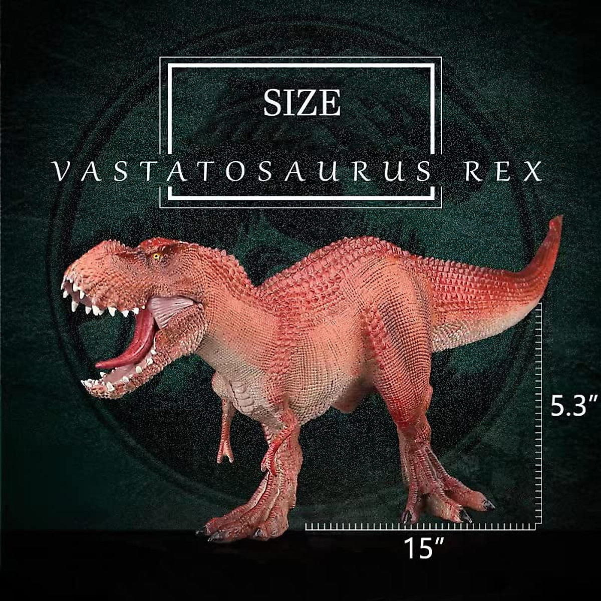 Gemini & Genius Dinosaur Toys, Vastatosaurus Rex Dinosaur Action Figures Toys, Great Party Supplies, Boys Birthday Gift, Collection, Cake Topper and Room Decor for Kids