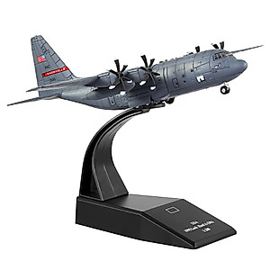 HANGHANG 1/200 Scale C 130 Model Plane Diecast Military Airplanes Metal Fighter Jet Models Model for Commemorate Collection or Gifts