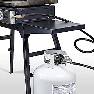 Elaeagnus 6 Feet Propane Adapter Hose with Regulator to Quick Connect for 17"/22" Blackstone Tabletop Camper Grill,Propane Accessories and Replacement Parts for 17"/22" Blackstone Griddle (6 Feet)