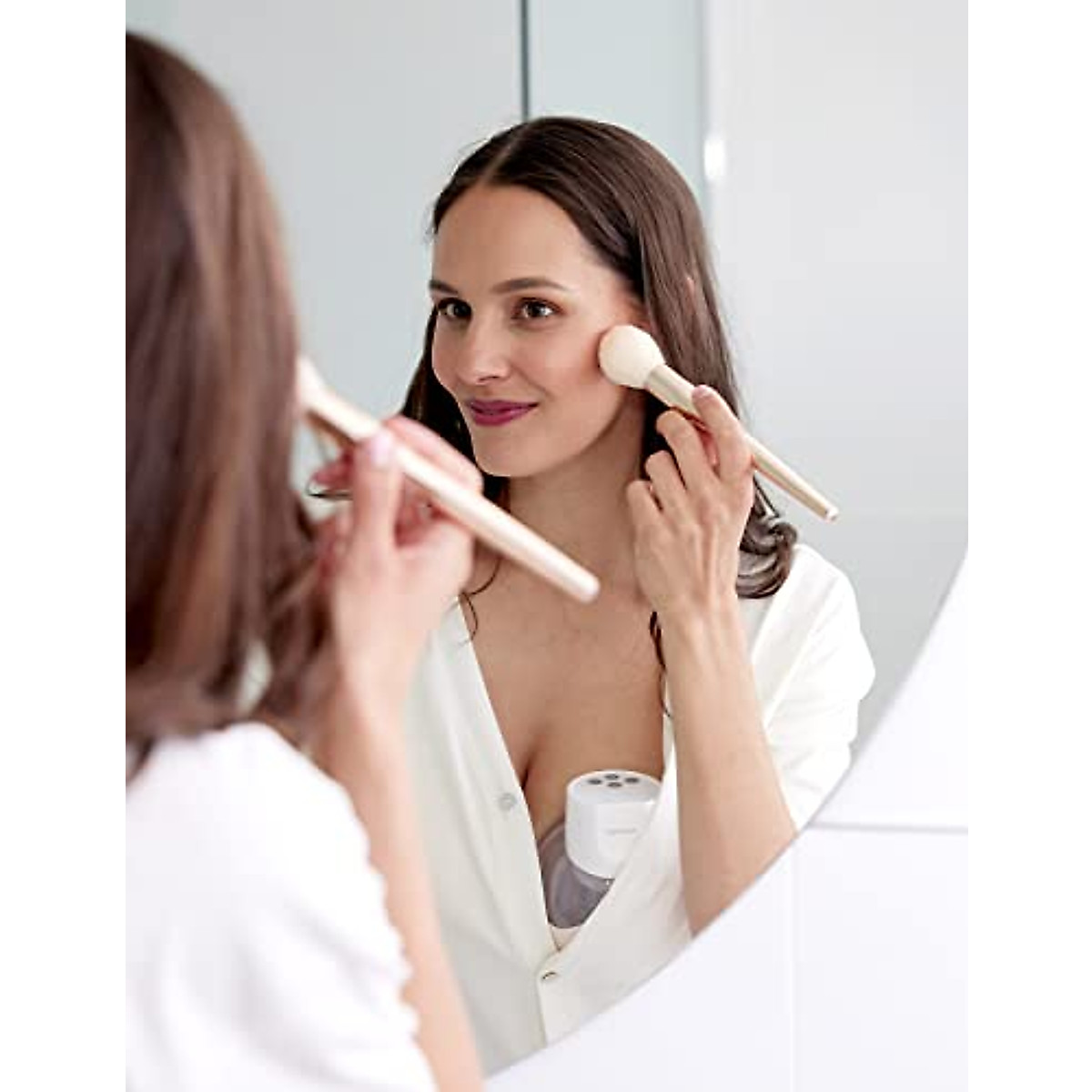 Momcozy S12 Pro Hands-Free Breast Pump Wearable, Double Wireless Pump with Comfortable Double-Sealed Flange, 3 Modes & 9 Levels Electric Pump Portable, Smart Display, 24mm, 2 Pack