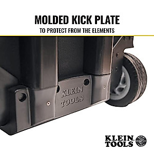 Klein Tools 55452RTB Tool Bag, Water Resistant Tool Storage Organizer Rolls on Rugged 6-Inch Wheels, 24 Pockets, Load Tested to 200-Pound