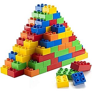 PREXTEX 25 Piece Classic Big Building Bricks Large Toy Blocks - Toddler STEM Toys Bricks Set | Beginner Pack or Bricks Refill Set for All Ages | Building Blocks for Toddlers 1-3 3-5