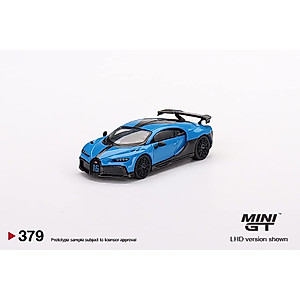 Bugatti Chiron Pur Sport Blue 1/64 Diecast Model Car by True Scale Miniatures MGT00379