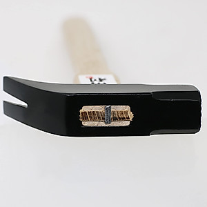 KAKURI Japanese Claw Hammer Milled Face Wood Handle 14 oz, Professional Carpenter Hammer for Woodworking, Heavy Duty Japanese Carbon Steel, Square Head, Made in JAPAN