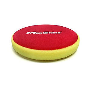 Maxshine 5” Hook & Loop Flat Polishing Foam Pad - DA and Rotary Polisher Compatible, Scientifically Designed Polishing Pad for Seamless Contouring