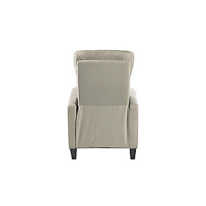 Casa Andrea Milano Living Room Slim Manual Recliner Chair (Beige)
