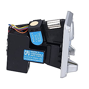Zerodis Coin Acceptor Coin Selector Supports 6 Different Currencies Multi Signal Output for Arcade Game Machines