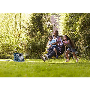 Lasko Misto Outdoor Misting Blower Fan, Ideal for Sports, Camping, Decks & Patios, 3 Speeds, 15", Blue, 7054