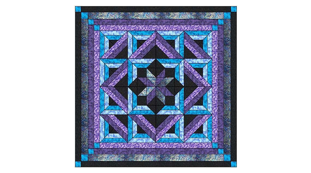 Twilight Lap Quilt Kit - Easy Precut, 50" x 50"