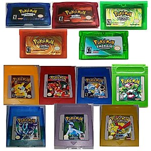 Pokemon Gameboy games Legacy Collection. All games for Gameboy Color (7) & Gameboy Advance (5) [Gameboy Color & Advance Collection 12 pack]