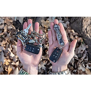 KeySmart Rugged - Multi-Tool Key Holder with Bottle Opener and Pocket Clip (up to 14 Keys, Mossy Oak)