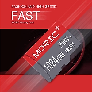 1TB Micro SD Card Memory Card Waterproof High Speed Flash Card for Mobile Phone/Computer/Camera/Portable Gaming Devices/Go Pro
