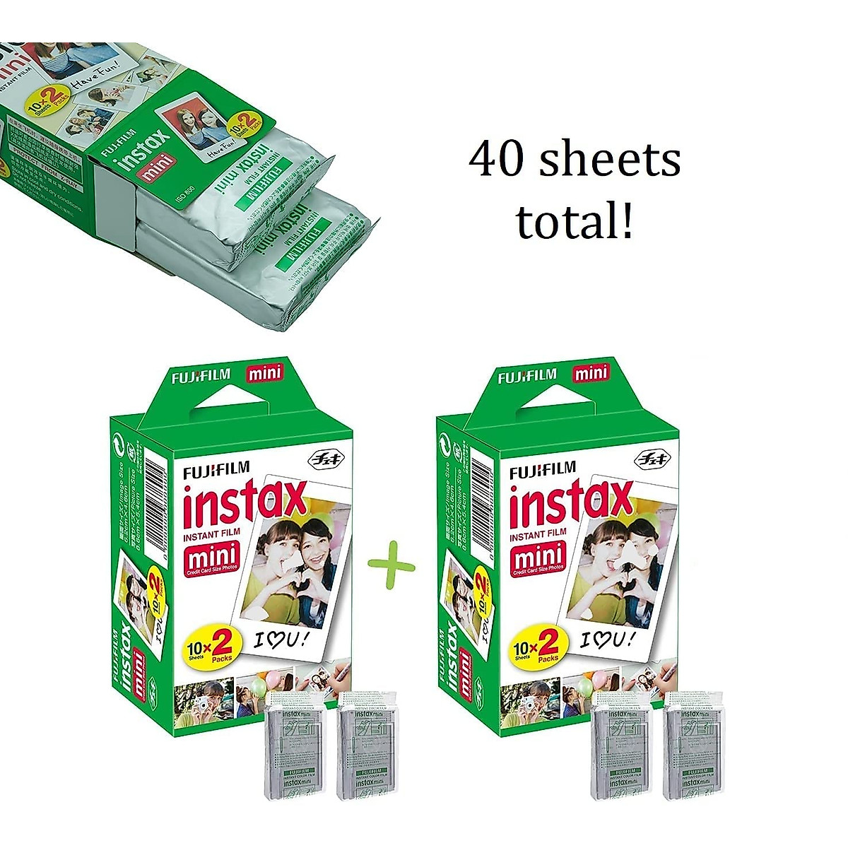 Fujifilm Instax Mini 12 Instant Camera Clay White + Fuji Film Value Pack (40 Sheets) + Shutter Accessories Bundle, Incl. Compatible Carrying Case, Quicksand Beads Photo Album 64 Pockets