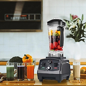 High Power 2200W Commercial Grade Blender with Timer, 2L BPA-Free Jar