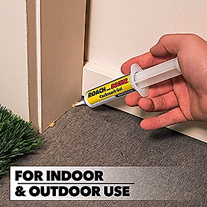 BulbHead Original Roach Doctor Cockroach Gel Ready-to-Use Cockroach Gel Bait - Outdoor & Indoor Roach Killer with Syringe Applicator