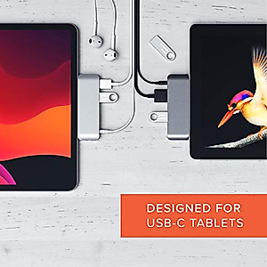 Satechi Type-C Mobile Pro Hub Adapter with USB-C PD Charging, 4K HDMI, USB 3.0 & 3.5mm Headphone Jack – for M2/ M1 iPad Pro, M1 iPad Air, iPad Mini and More (Space Gray)