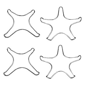 4Pcs Stove Top Support Accessories Chrome Plated Stainless Steel Cooking Pan Holder Stand Trivet Pot Kitchen Gas Hob Rack Universal Cookware Parts
