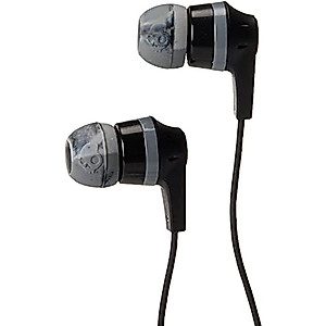 Skullcandy Ink'd+ Bluetooth Wireless Earbuds with Microphone, Noise Isolating Supreme Sound, 8-Hour Rechargeable Battery, Lightweight with Flexible Collar, Non-Retail Packaging - Black (Renewed)