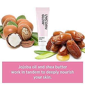 UNICORN GLOW Long Wear Primer - Pore Cover Flawless Poreless Long lasting Face Makeup Base Primer Pore Minimizer, Fine line wrinkle eraser for Normal to Dry skin 1.06 oz./ 30 g