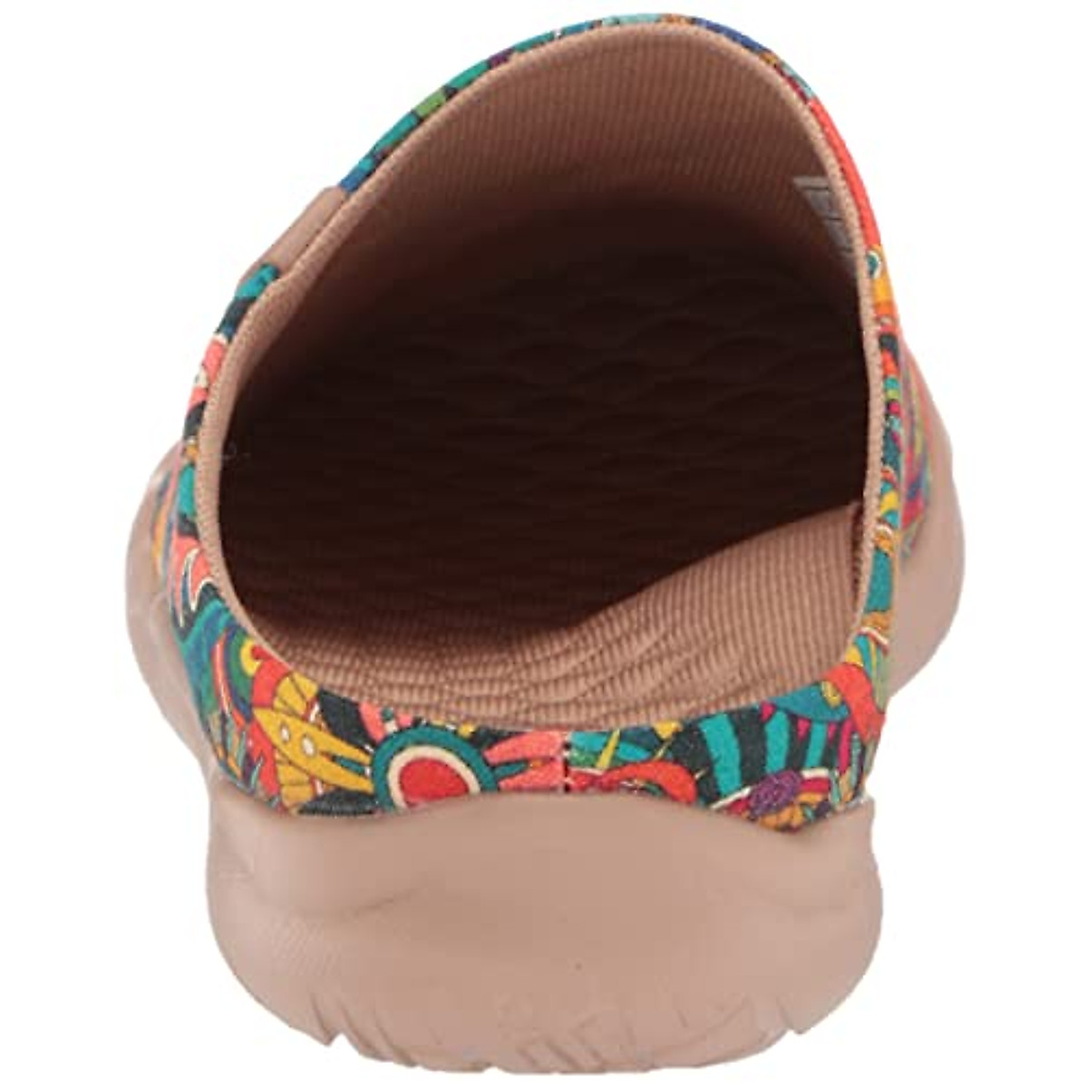 UIN Women's Travel Slipper Lightweight Home Slip Ons Walking Casual Art Painted Travel Holiday Shoes Blossom (9)