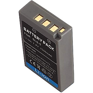 Battery and Charger for Olympus Pen E-PL1, E-PL2, E-PL3 Digital Camera