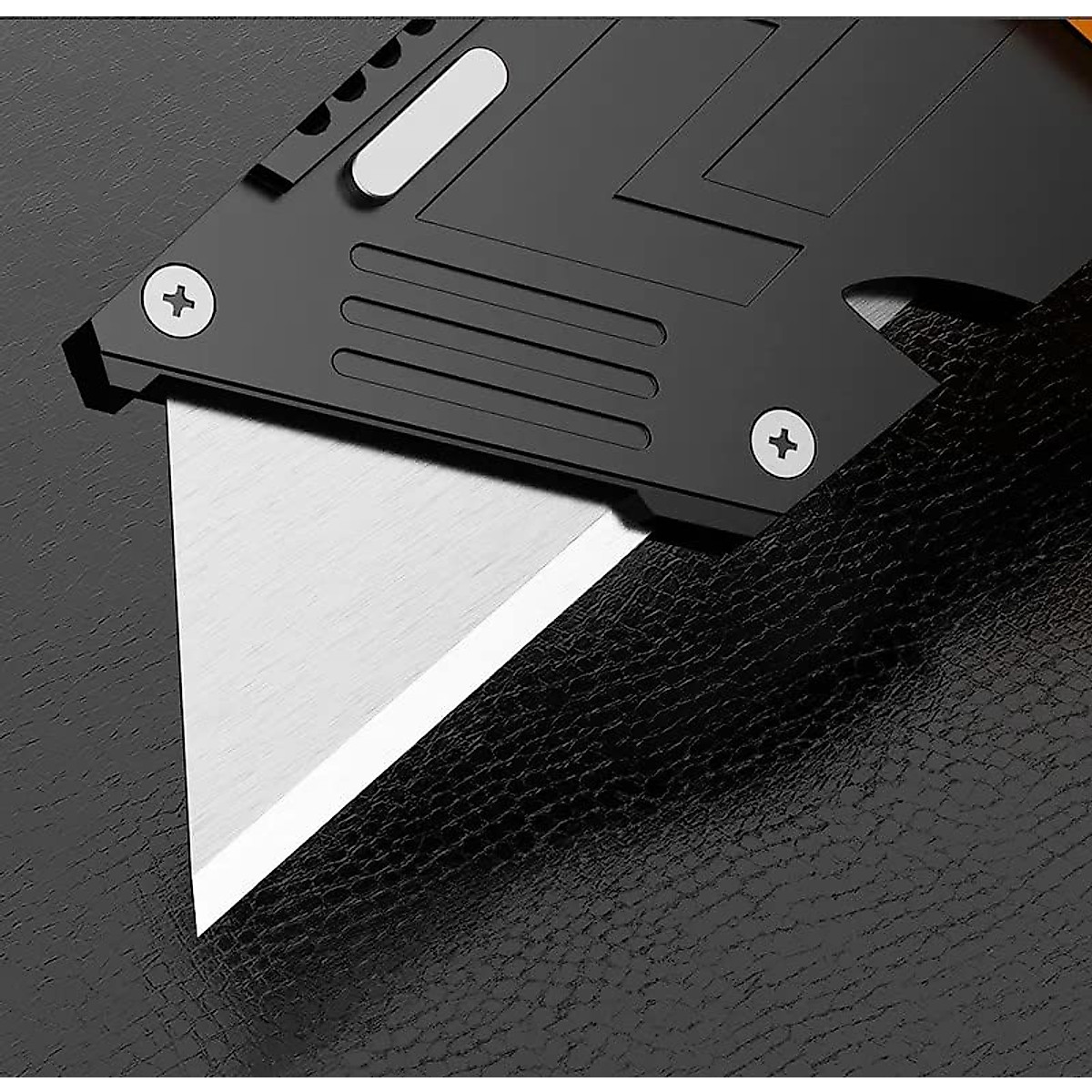 Veltec Pro Folding Utility Knife with 3 Extra SK5 Blades (Black)