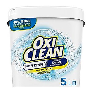 OxiClean White Revive Laundry Whitener and Stain Remover Powder, 5 lb