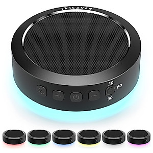 Portable White Noise Machine, Travel Mini Sound Machine with 26 Soothing Sounds and Night Lights, Baby Sound Machine for Kids Sleeping, Noise Cancelling Machine for Office Privacy