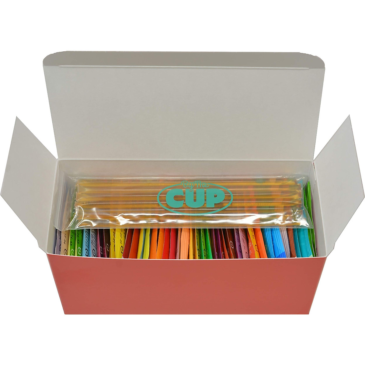 Stash Herbal & Decaf Tea Sampler (40 count) 20 Flavor Assortment with By The Cup Honey Sticks