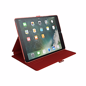 Speck Products Compatible Case for Apple iPad 9.7" (2017/2018, Also fits 9.7" iPad Pro/Air 2/Air), Balance FOLIO Case/Stand, Dark Poppy Red/Velvet Red