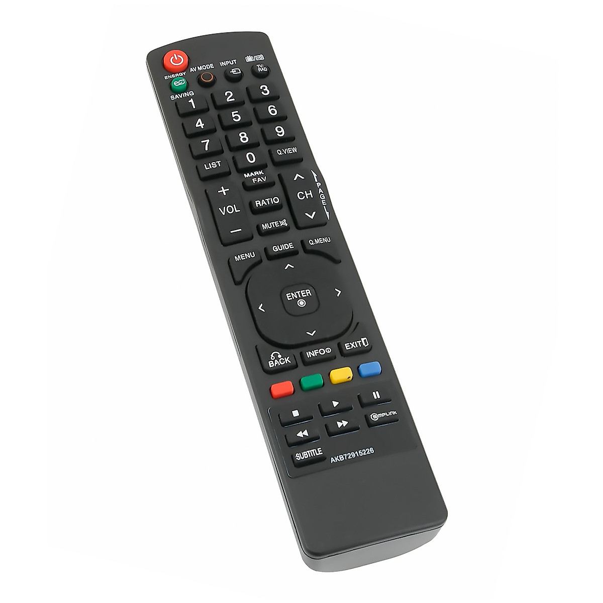 AKB72915226 Replace Remote Control fit for LG TV 19LD350 32LD350 42LD520 42LE4500 32LE4500 22LD350C 55LD520 LED LCD Plasma Television