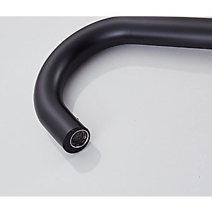 Automatic Bathroom Faucet Touchless Sensor Black Kitchen Faucet Medium Touch-Free Electric Motion Infrared Touchfree Faucet Bar Public Sink Faucet Aerator Spout Commercial AC/DC Power