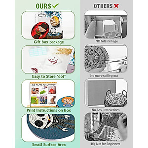 8Pcs Diamond Painting Coasters with Holder,DIY Halloween Life Coaster Diamond Art Kits for Adults Kids,Beginners Round Full Drill Diamond Art Craft Supplies