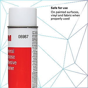 3M General Purpose Adhesive Cleaner, 08987, Removes Adhesive Residue, Gentle On Paint/Vinyl/Fabric, 15 fl oz