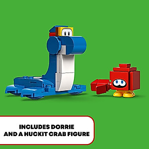 LEGO Super Mario Dorrie’s Beachfront Expansion Set 71398 Building Kit; Collectible Toy for Kids Aged 6 and up (229 Pieces)