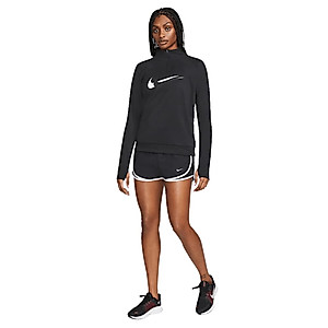 Nike Women's Dry Tempo Short, Black/White/Wolf Grey, X-Small