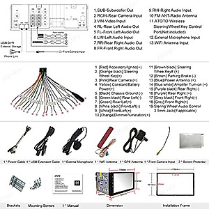 ATOTO S8 Premium 7inch Double-DIN Android Car Stereo, Wireless CarPlay & Android Auto, Dual Bluetooth w/aptX HD, QLED Display,Split Screen, HD Rearview with LRV, USB tethering,SCVC and More, S8G2B74PM