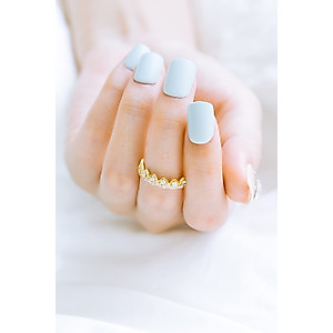 ONDAISY 14K Gold Plated Crowning Heart Queen Bridal Mermaid Round Fire Princess Crown Tiara Ring