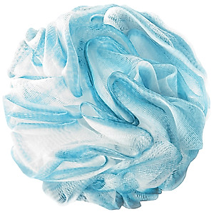 Loofah-Bath Sponge-White w/Color Set-XL-75g by À La Paix-Extra Large 4 Pack Soft Mesh Loufa Puff-Exfoliating Luffa Body Scrubber Women & Men Silky Skin -Long-Handle Body Exfoliator-Bathing Accessories