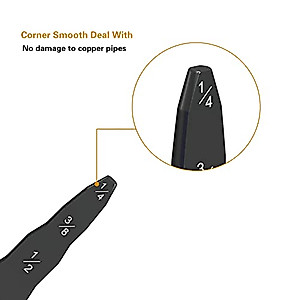 [5 in 1]Swaging Tool Copper Tube Expander Manual Copper Pipe Swage Too Expander Drill Bit Soft Copper tubing Tool bit with for HVAC Repairing Air Conditioner