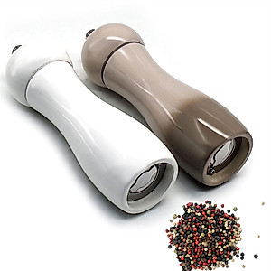 Pepper Grinder Mill Salt and Pepper Grinder with Ceramic Grinder Adjustable Coarseness Elegant Pepper Shakers Manual Pepper Grinder for Fresh Spices Fits in Home,Kitchen,Barbecue (Color : B)