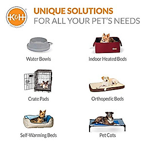 K&H Pet Products Original Pet Cot Replacement Cover (Cot Sold Separately) - Gray/Black Mesh, Large 30 X 42 Inches