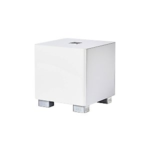 REL Acoustics T/5x Subwoofer, 8 inch Down-Firing Driver, Arrow Wireless Port High Gloss White
